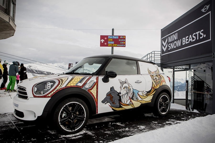 MINI Paceman Embellished with Snow Beasts