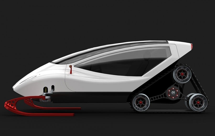 Snow Crawler Concept: A Snowmobile from the Future