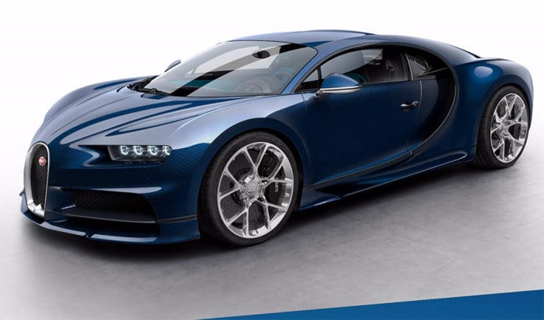 Bugatti Website Shows off Chiron Colors