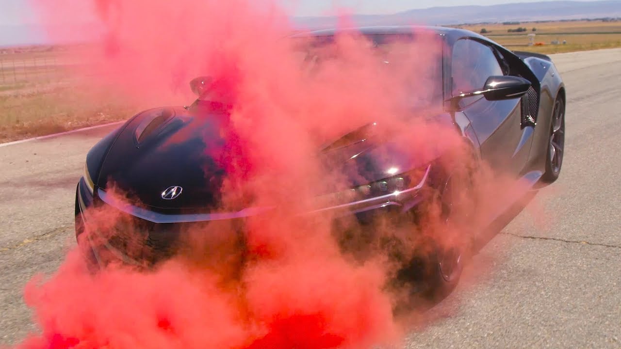Visualizing the Acura NSX's Aerodynamics with Smoke and Paint