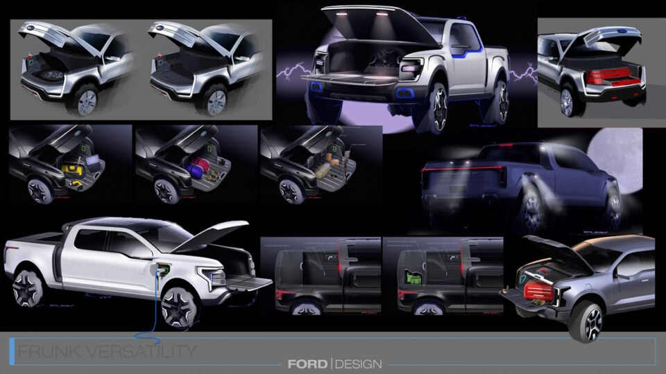 Ford F-150 Lightning's Frunk Started as a Cardboard Model