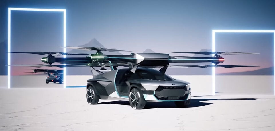 The XPeng AeroHT Flying Car Is a Giant Drone with Four Wheels