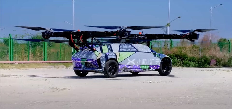 The XPeng AeroHT Flying Car Is a Giant Drone with Four Wheels